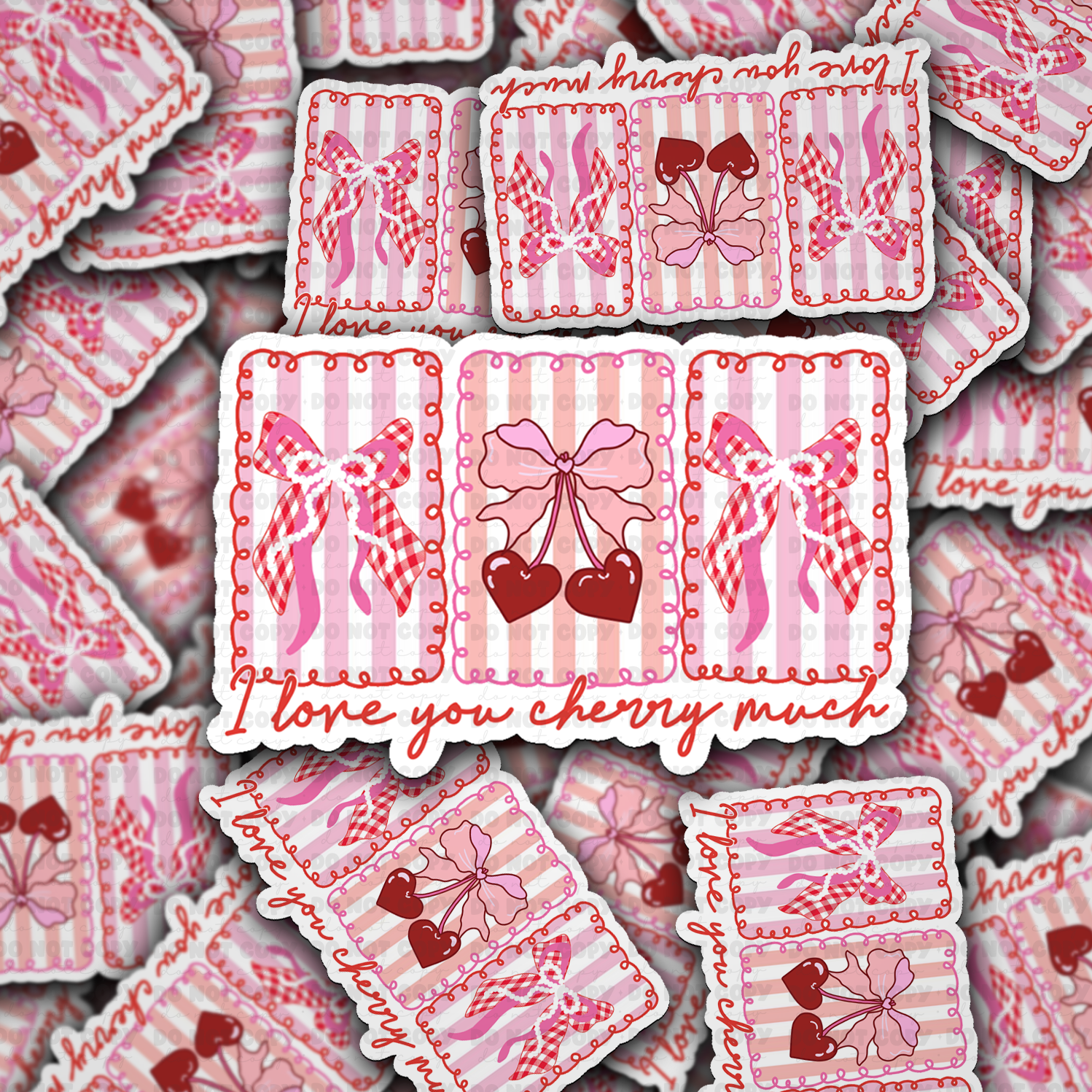 DS 2284 - I love you cherry much Die Cut Sticker – It's Transfer Time